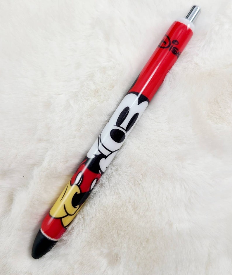 Mickey Custom Pen| Glitter Pen| Refillable Pen| Custom Design| Gel Pen ...