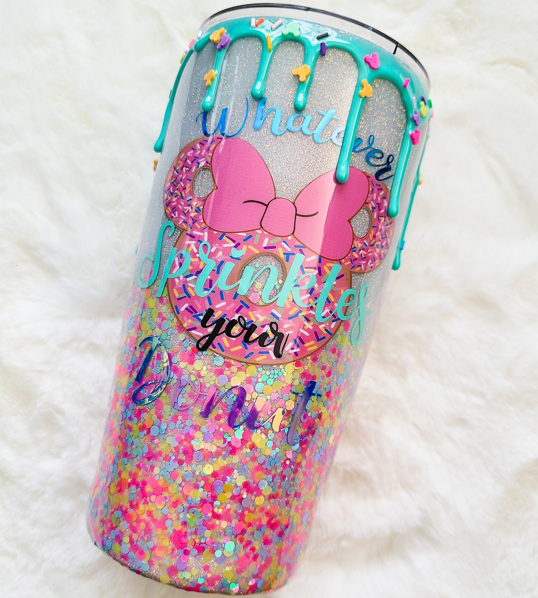 Disney Inspired Drip Tumbler| Minnie Mouse| Mickey Mouse| Whatever ...