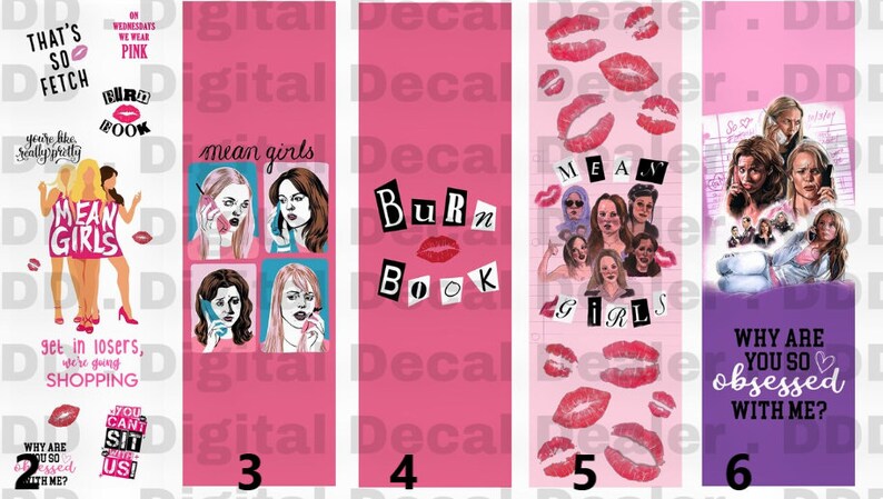 Mean Girls Custom Pen| Glitter Pen| Refillable Pen| Custom Design| Gel ...