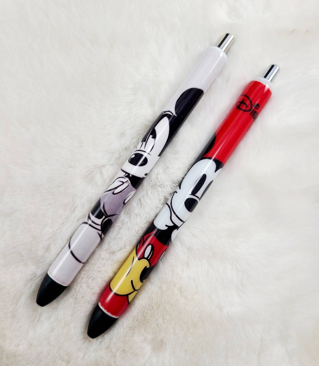 Mickey Custom Pen| Glitter Pen| Refillable Pen| Custom Design| Gel Pen ...