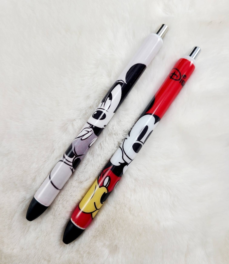 Mickey Custom Pen| Glitter Pen| Refillable Pen| Custom Design| Gel Pen ...