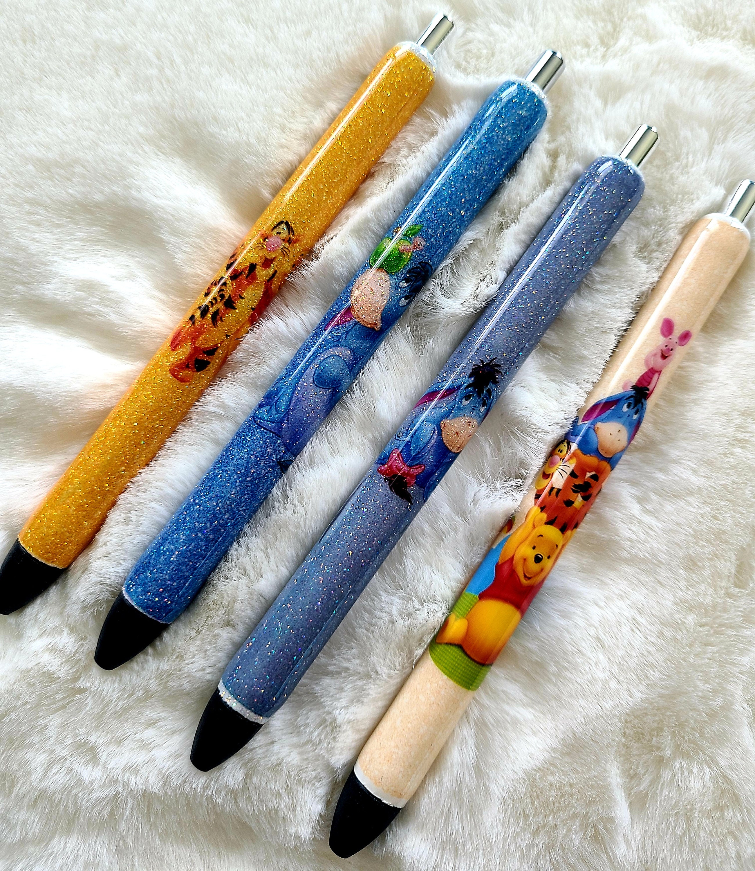 Pooh Custom Pen| Winnie the Pooh| Glitter Pen| Refillable Pen| Custom ...