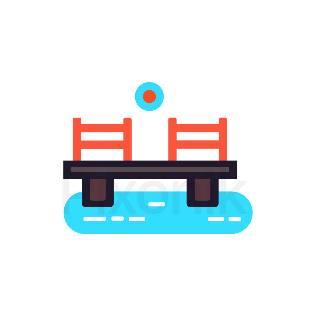 Serene Pier SVG Vector Digital File for DIY Crafts Cricut - Etsy UK