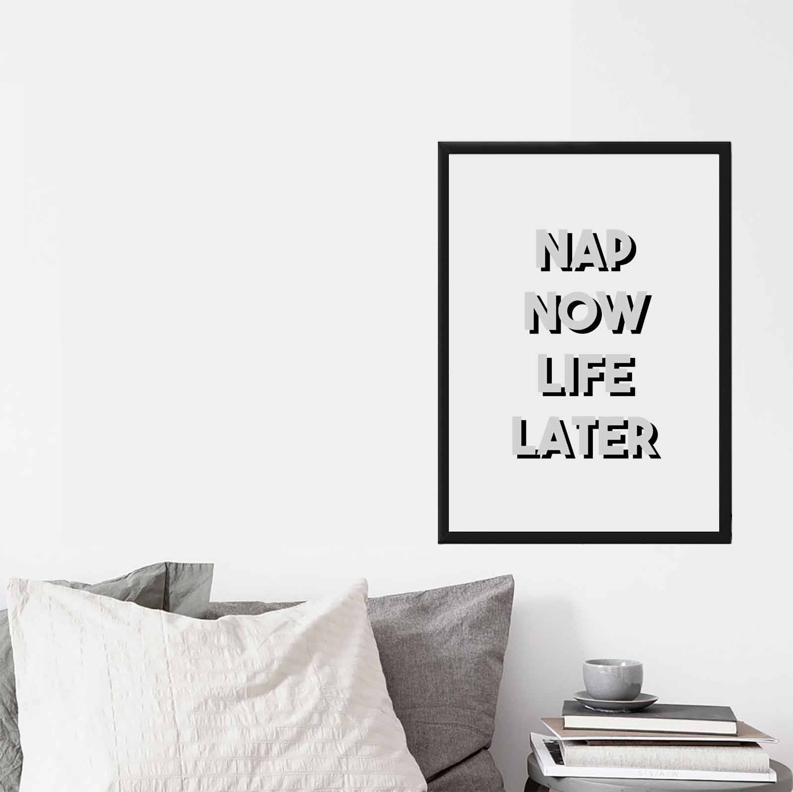 PRINTABLE Nap Now Life Later Print Digital Download Wall Hangings Home ...
