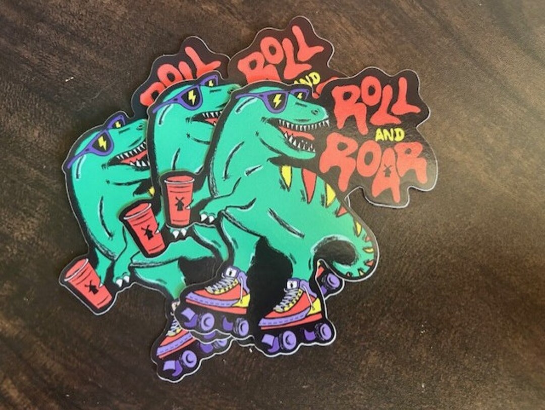 Dutch Bros Dino Rebel Sticker Released Aug 2024 - Etsy