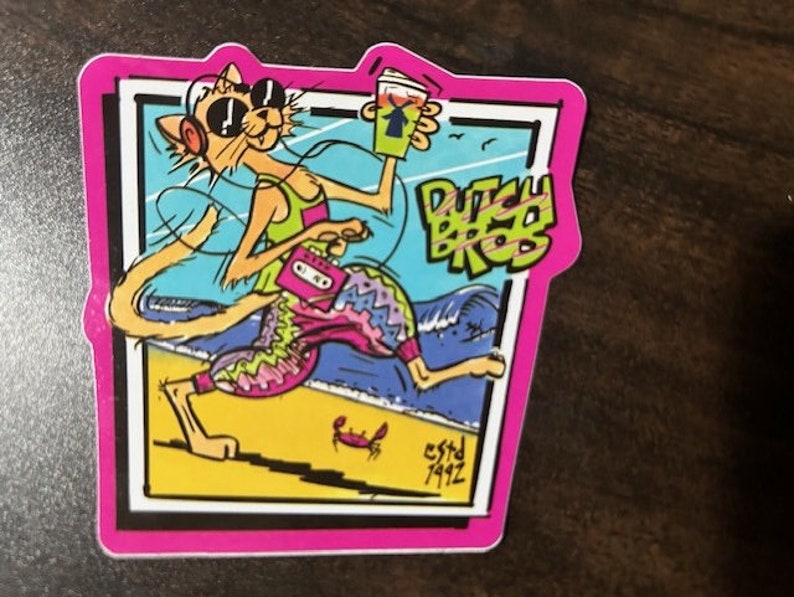 Dutch Bros Cat W/walkman on the Beach Released April 2023 - Etsy