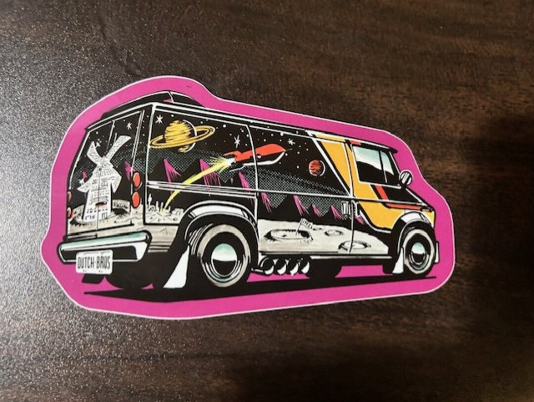 Dutch Bros Cosmic Panel Van Sticker Released September 2022 - Etsy