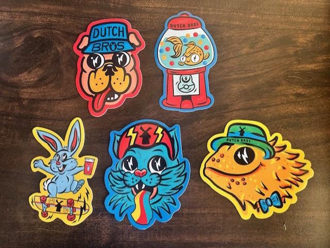 Dutch Bros 5 Stickers Pack Released Feb 20 2025 - Etsy