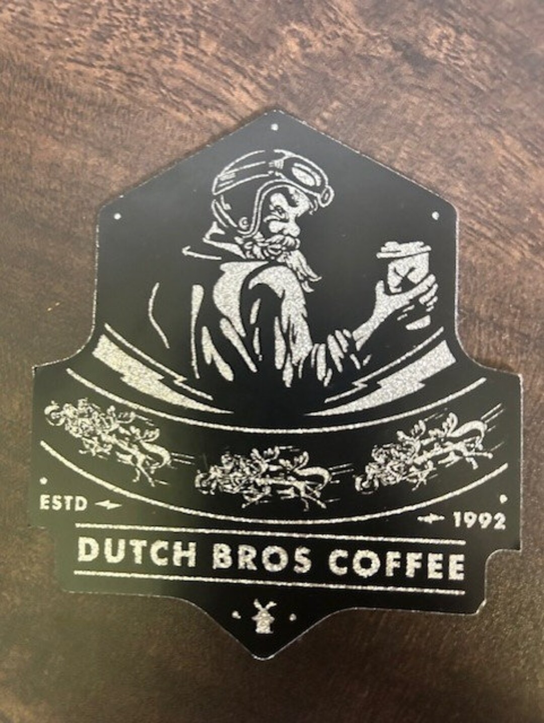 Dutch Bros Biker Santa Sticker Released December 2020 - Etsy