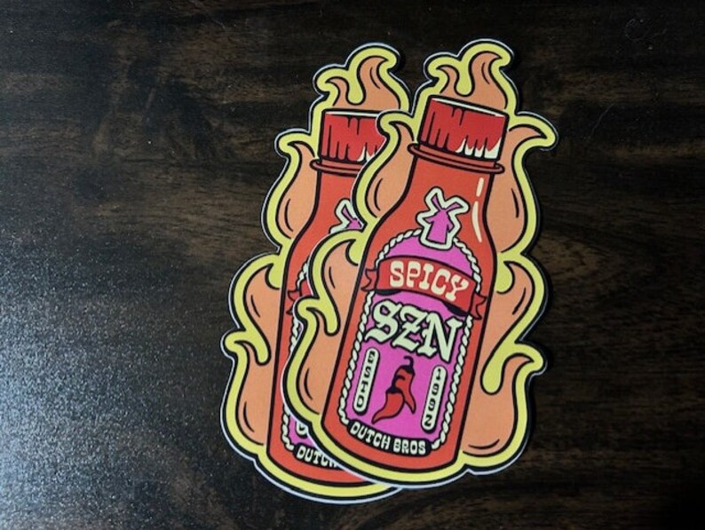 Dutch Bros Spicy Sticker Released May 2023 - Etsy