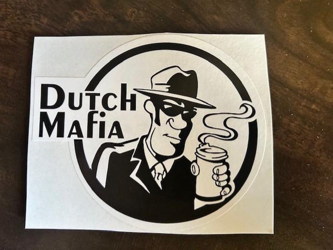 Dutch Bros Dutch Mafia Sticker - Etsy