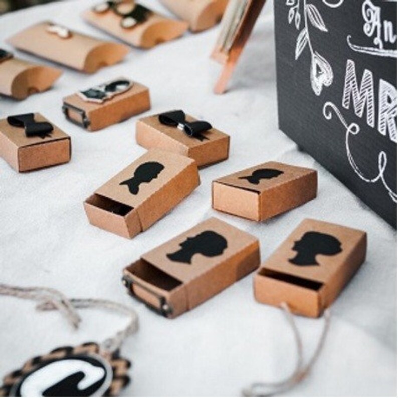 The Drag Box Matches Kraft (x4) - Etsy