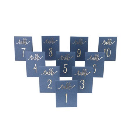 The 10 Navy Blue Table Numbers - Etsy