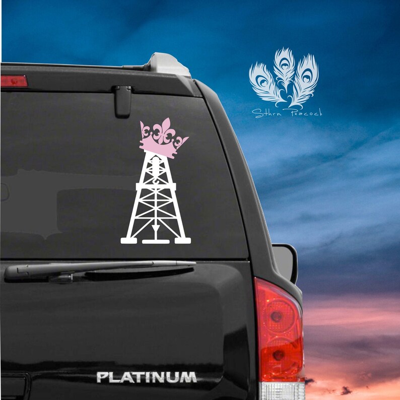 Oil Rig Princess Crown Vinyl Decal Sticker / Oil Rig / | Etsy