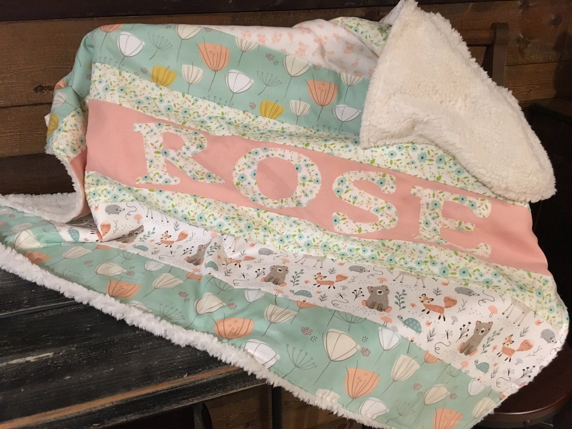 Personalize Custom Made to Order Baby Blankets Quilts - Etsy