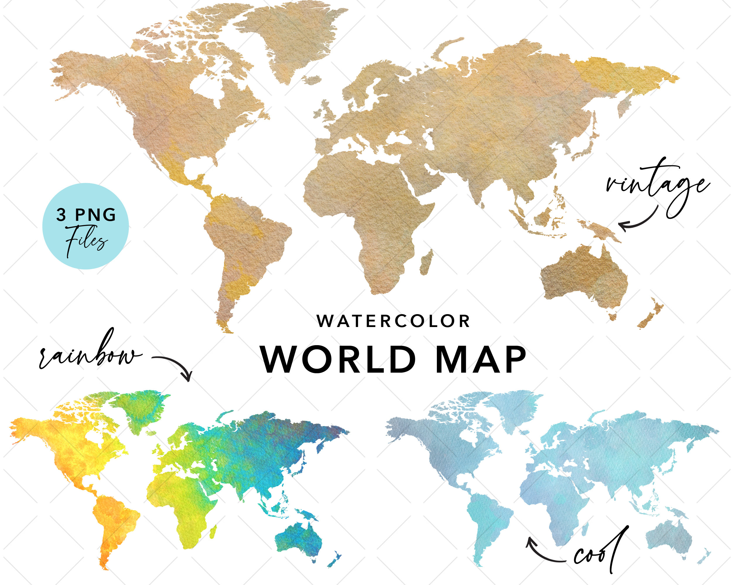 Cool World Map Vector