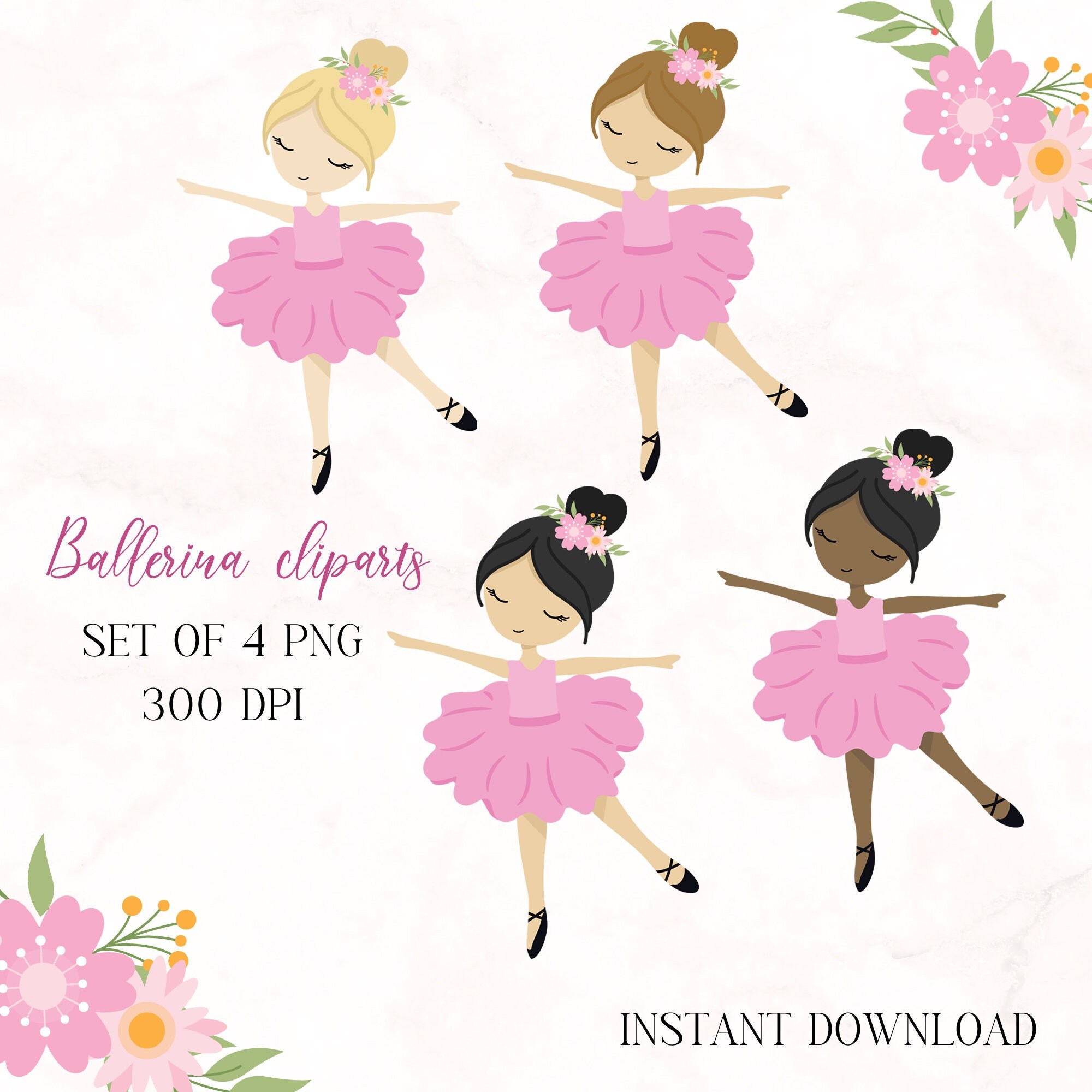 Little Ballerina Clipart