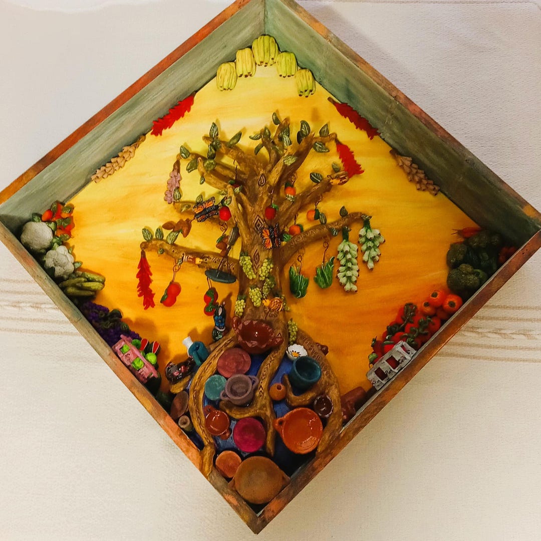 Wooden Shadowbox Tree of Abundance - Etsy