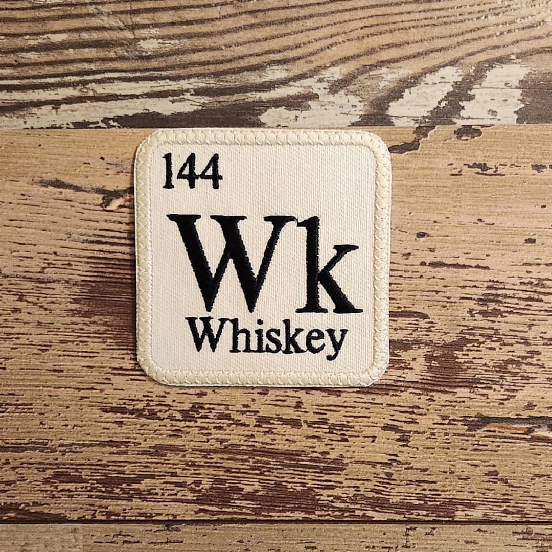 Periodic Table Whiskey Patch - Iron on / Sew on - Handmade - Etsy