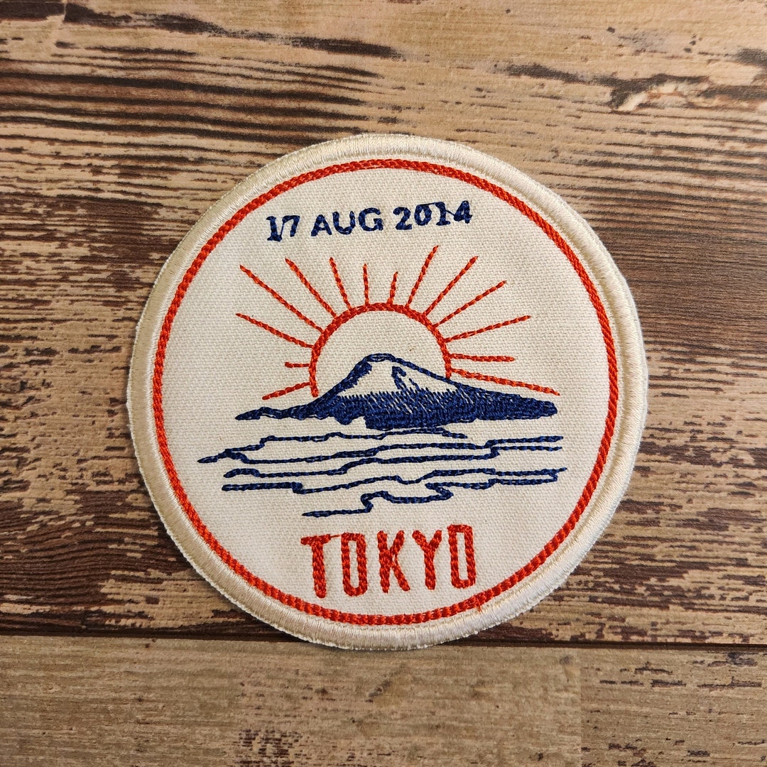Tokyo Japan Passport Stamp, Iron on Patch, Sew on Patch, Embroidery ...
