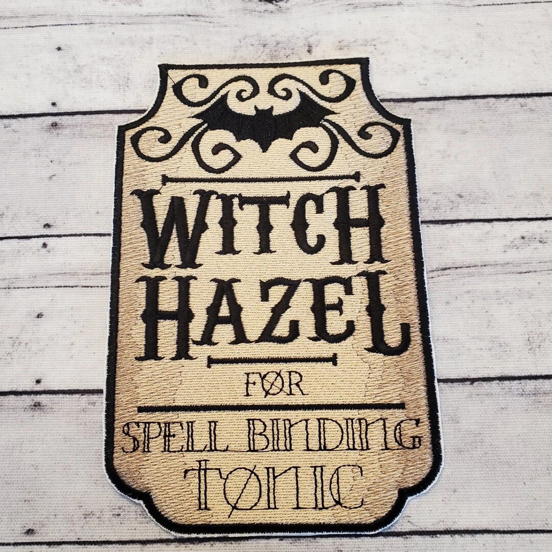 Witch Hazel Embroidered Patch: Apothecary Applique - Etsy