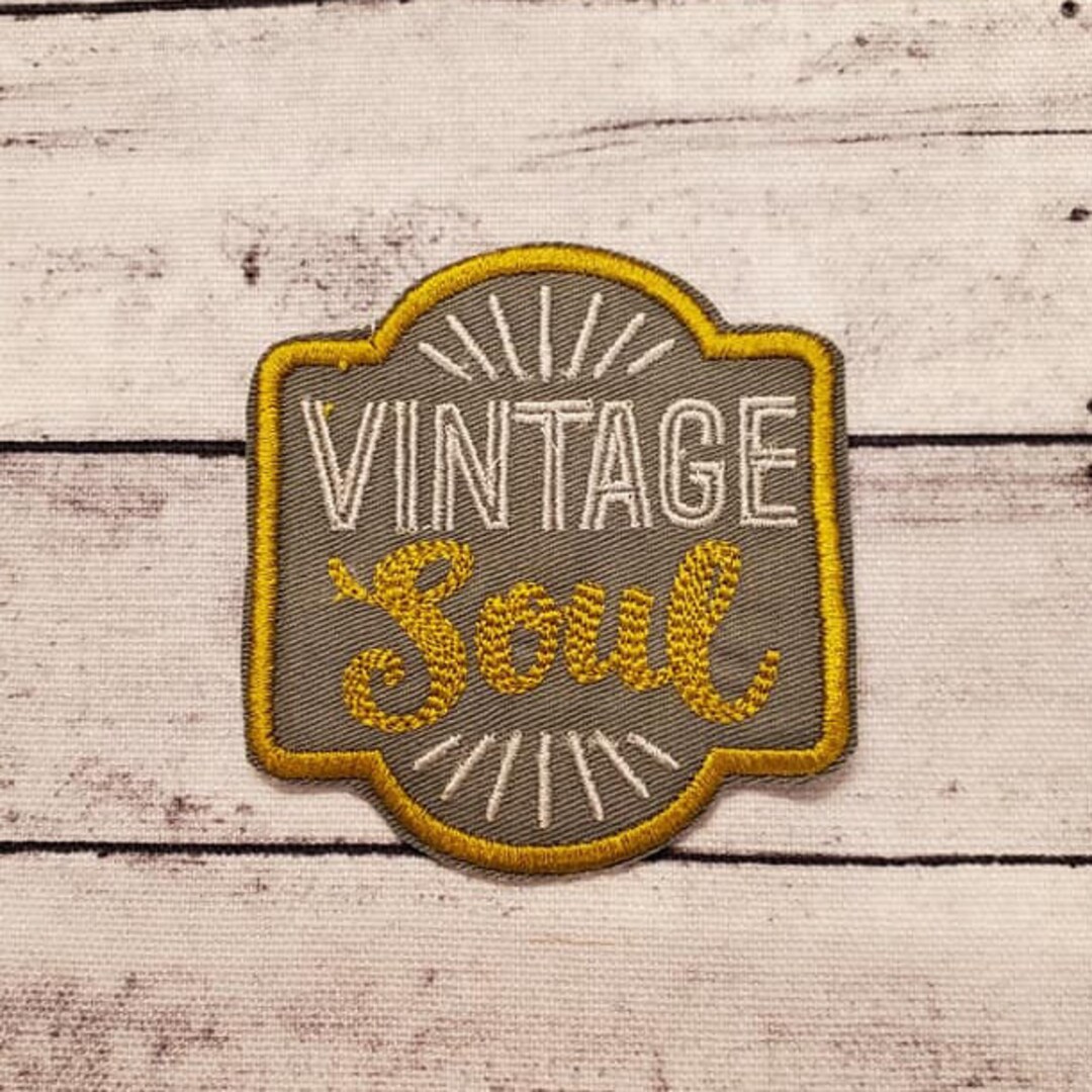 Vintage Soul Patch Iron on Patch Sew on Patch Embroidery - Etsy