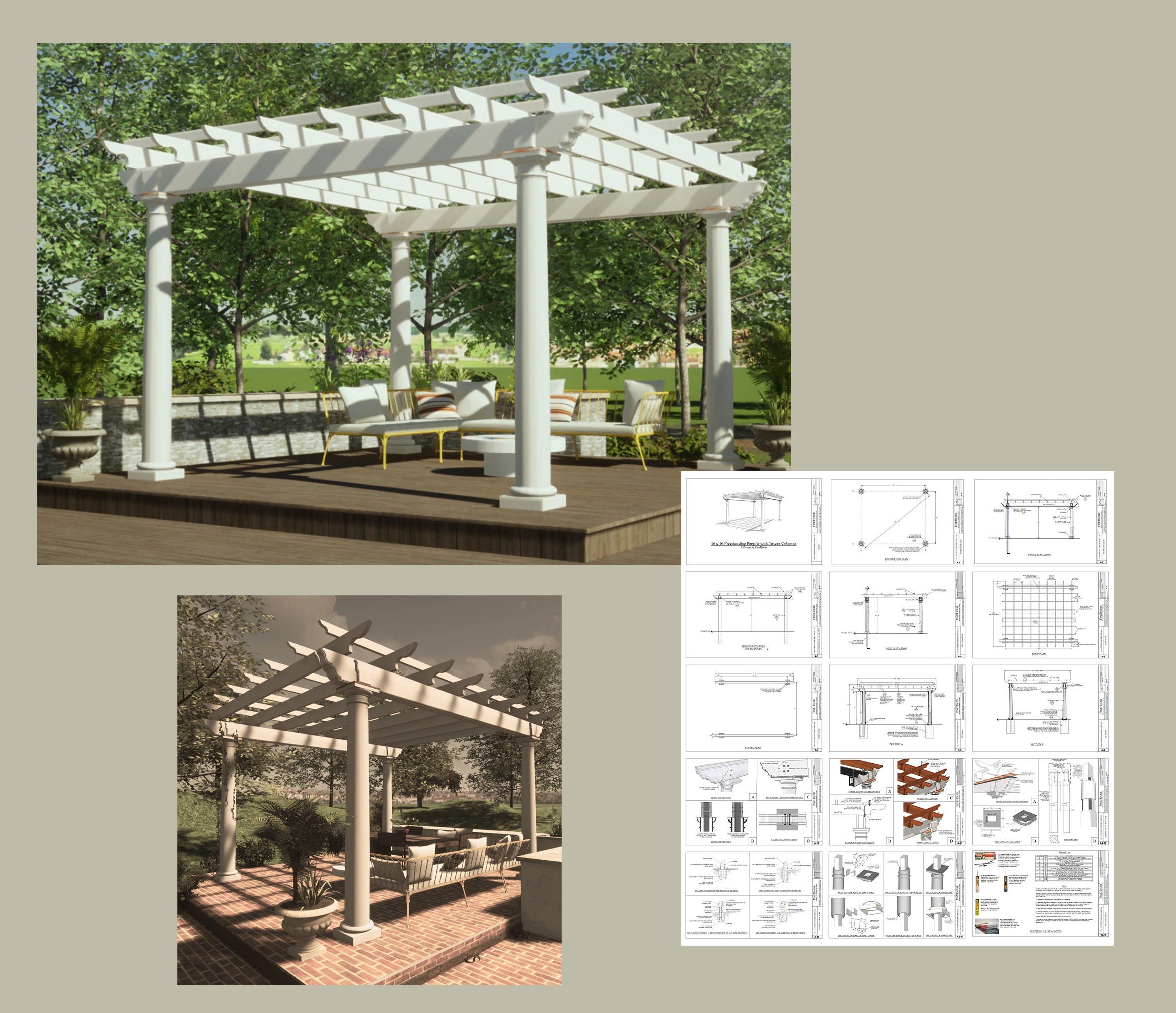 Pergola Plans, Enhancing Your Landscape A Stunning and Durable Pergola ...