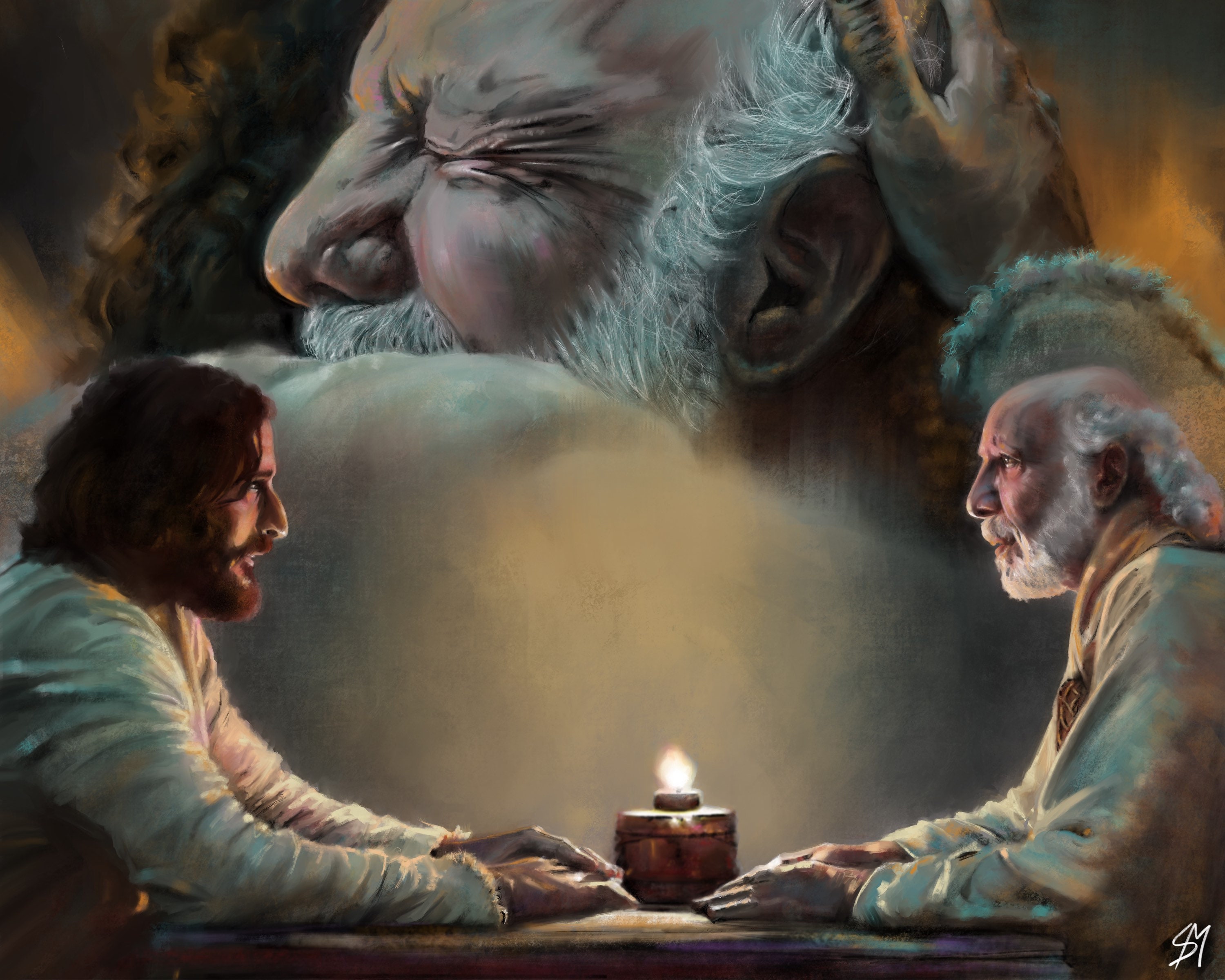 Art & Collectibles Drawing & Illustration Digital Holy Ground Jesus ...