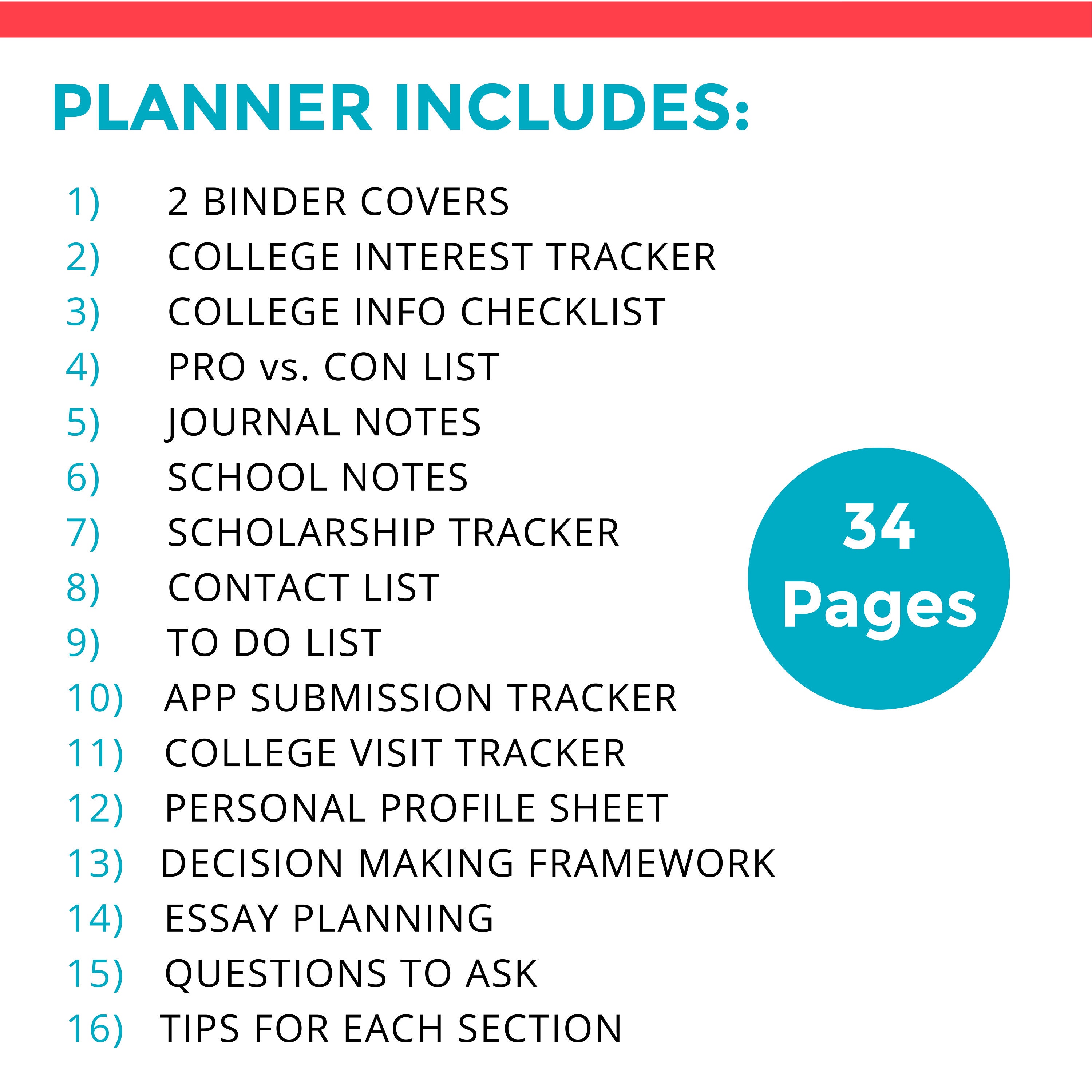 Ultimate College Application Planner Printable, Written by an ...