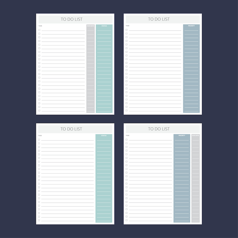 Priority to Do List Printable, Low Medium High Priority Tasks ...