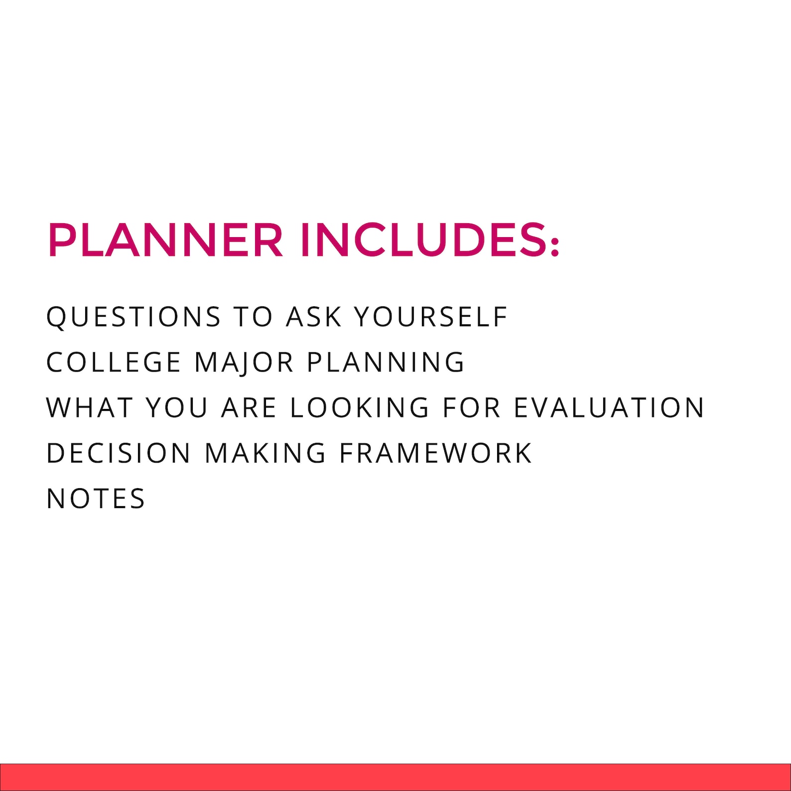 College Decision Making Planner Printable Written by a - Etsy