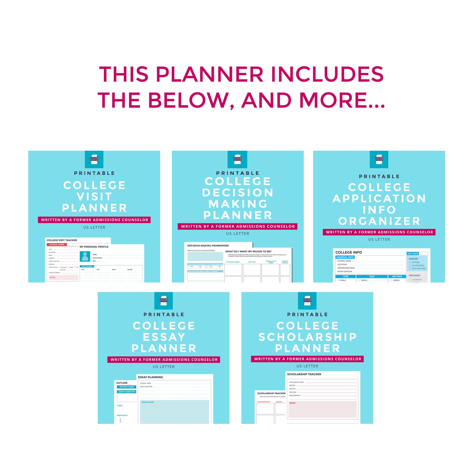 Ultimate College Application Planner Printable Written by an - Etsy
