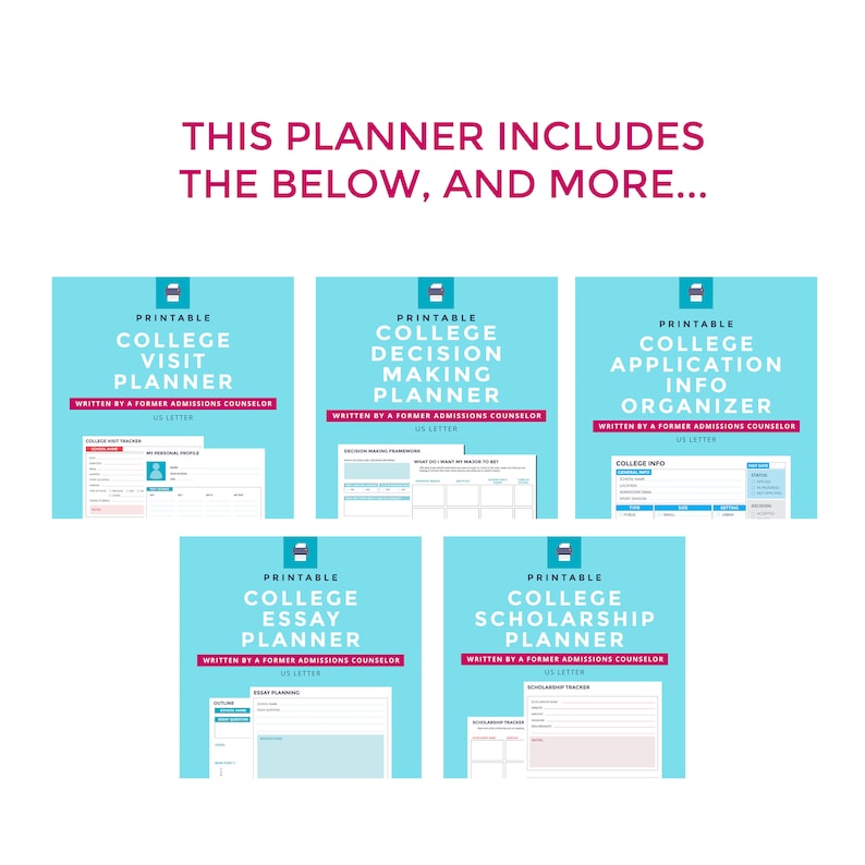 Ultimate College Application Planner Printable Written by an - Etsy