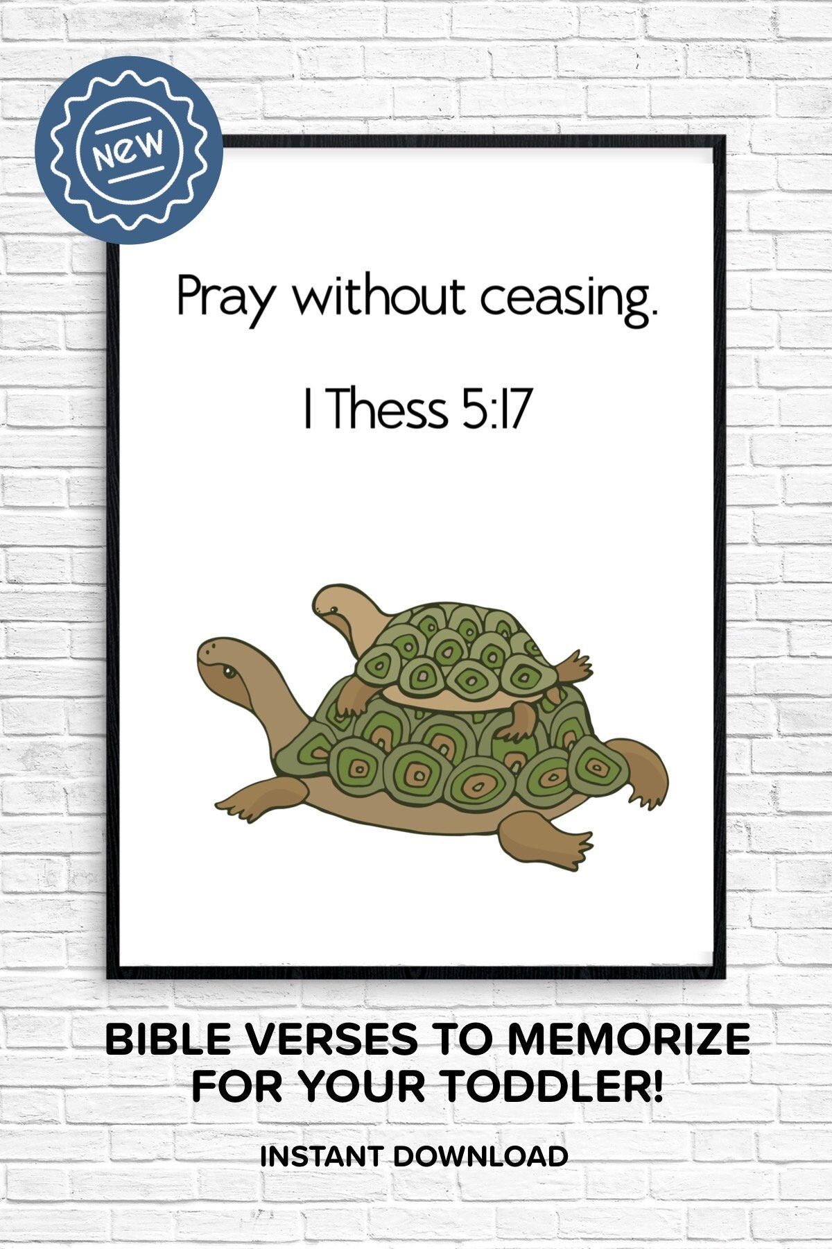 Printable Bible Memory Verses For Your Toddler Etsy