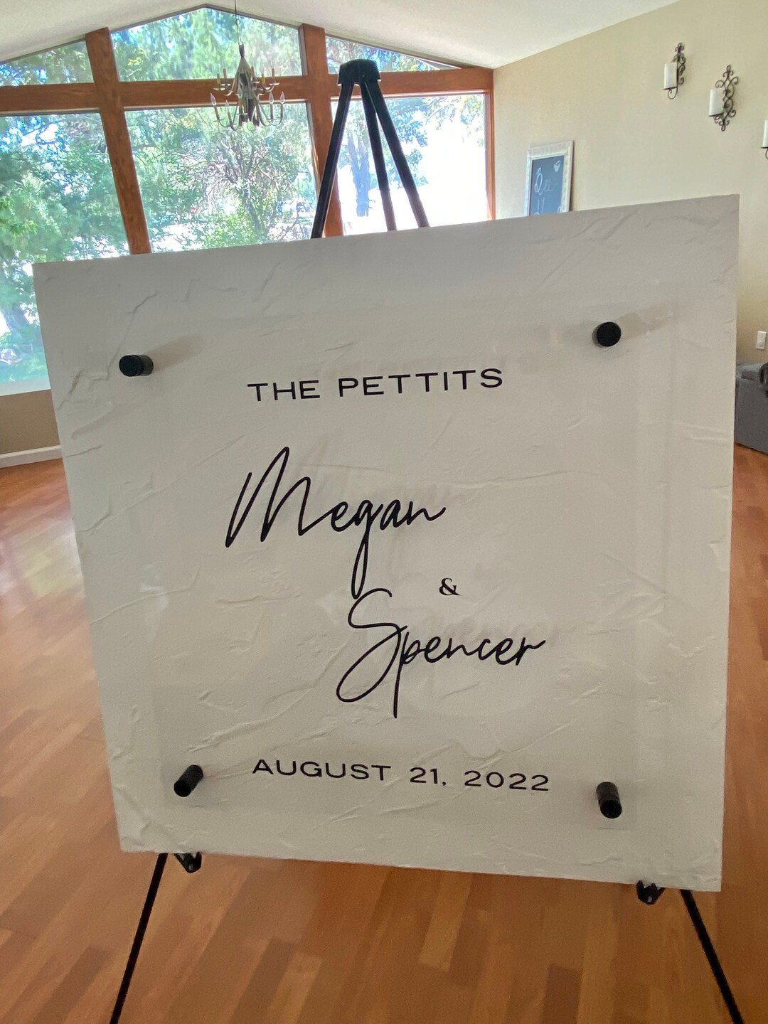 Textured Sign Acrylic Wedding Sign Minimalist Wedding Sign - Etsy