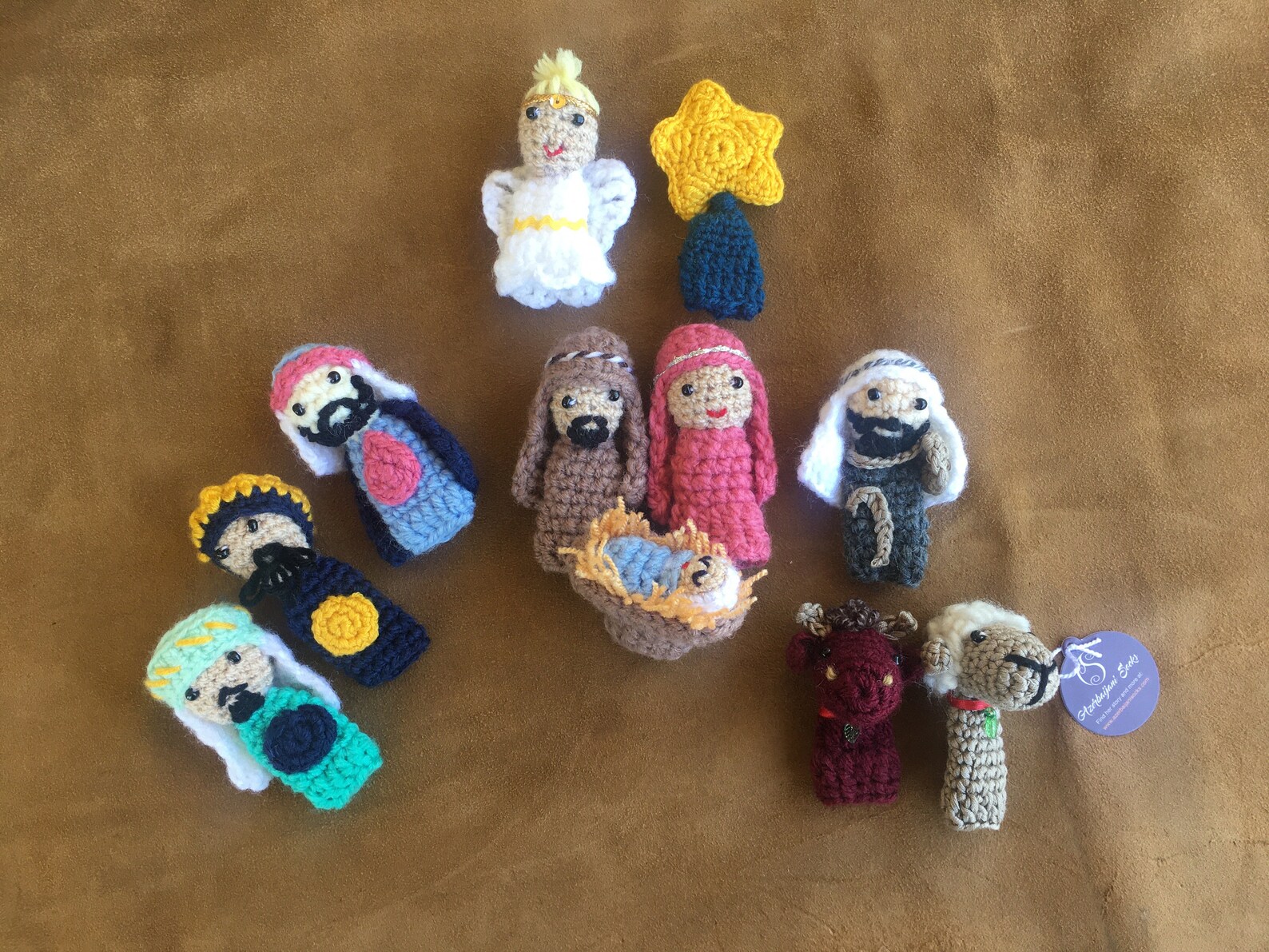 Nativity Finger Puppet Set. Set of 11 Crocheted Puppets, Christmas ...
