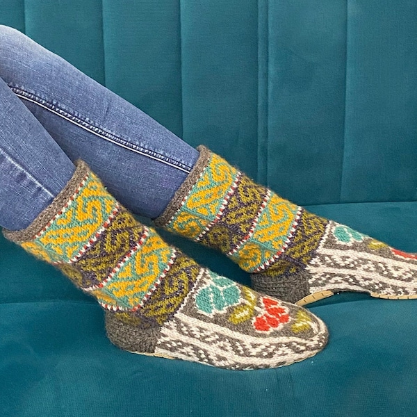 Boho Slippers - Etsy