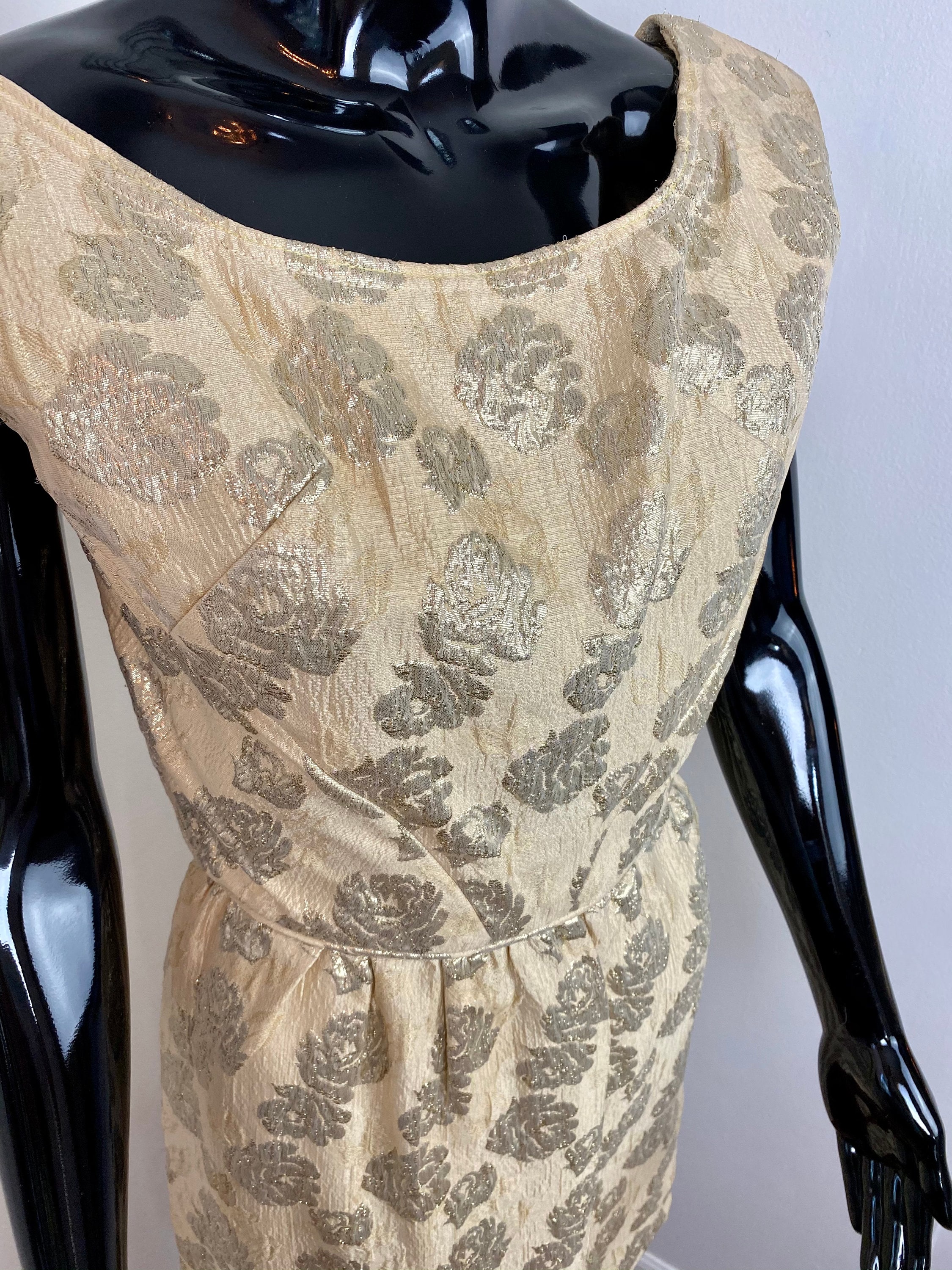 Gold Vintage Cocktail Dress - Etsy