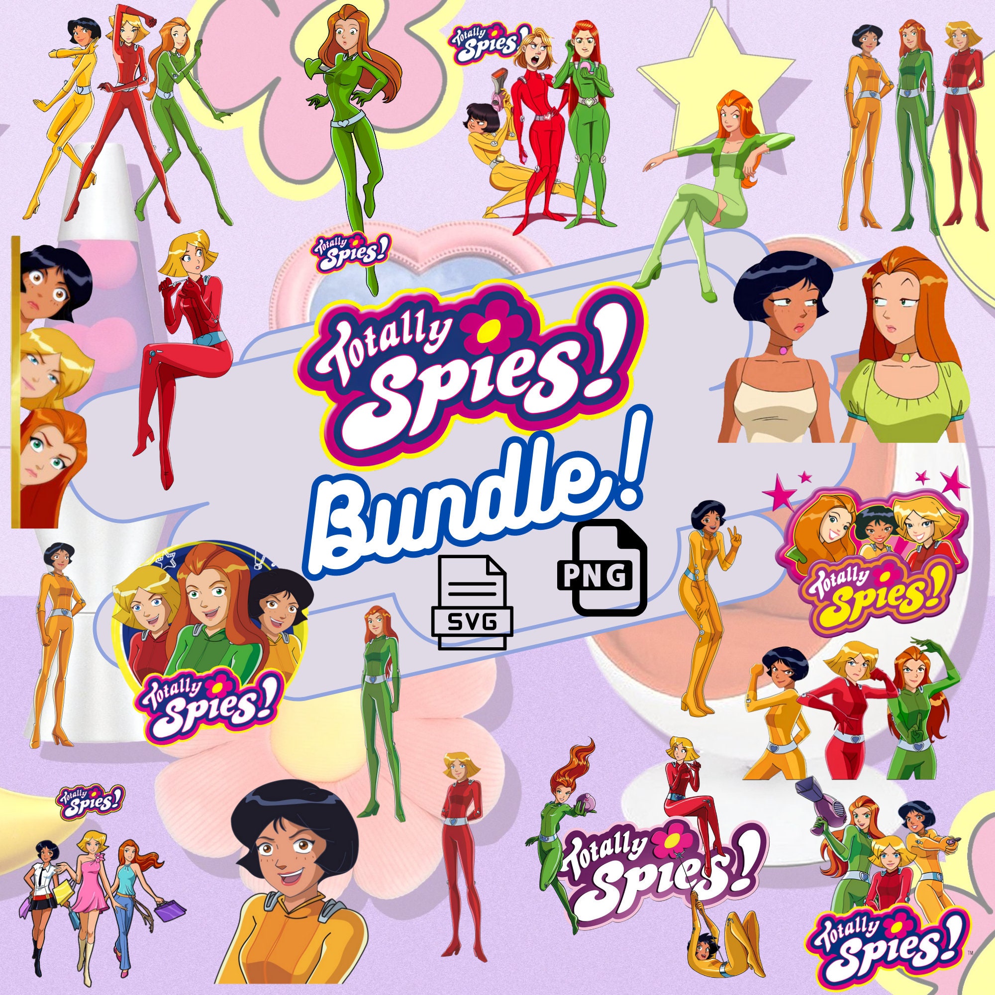 Totally Spies BundleSVG PNG Cricut Cut Files Totally Spies - Etsy Nederland
