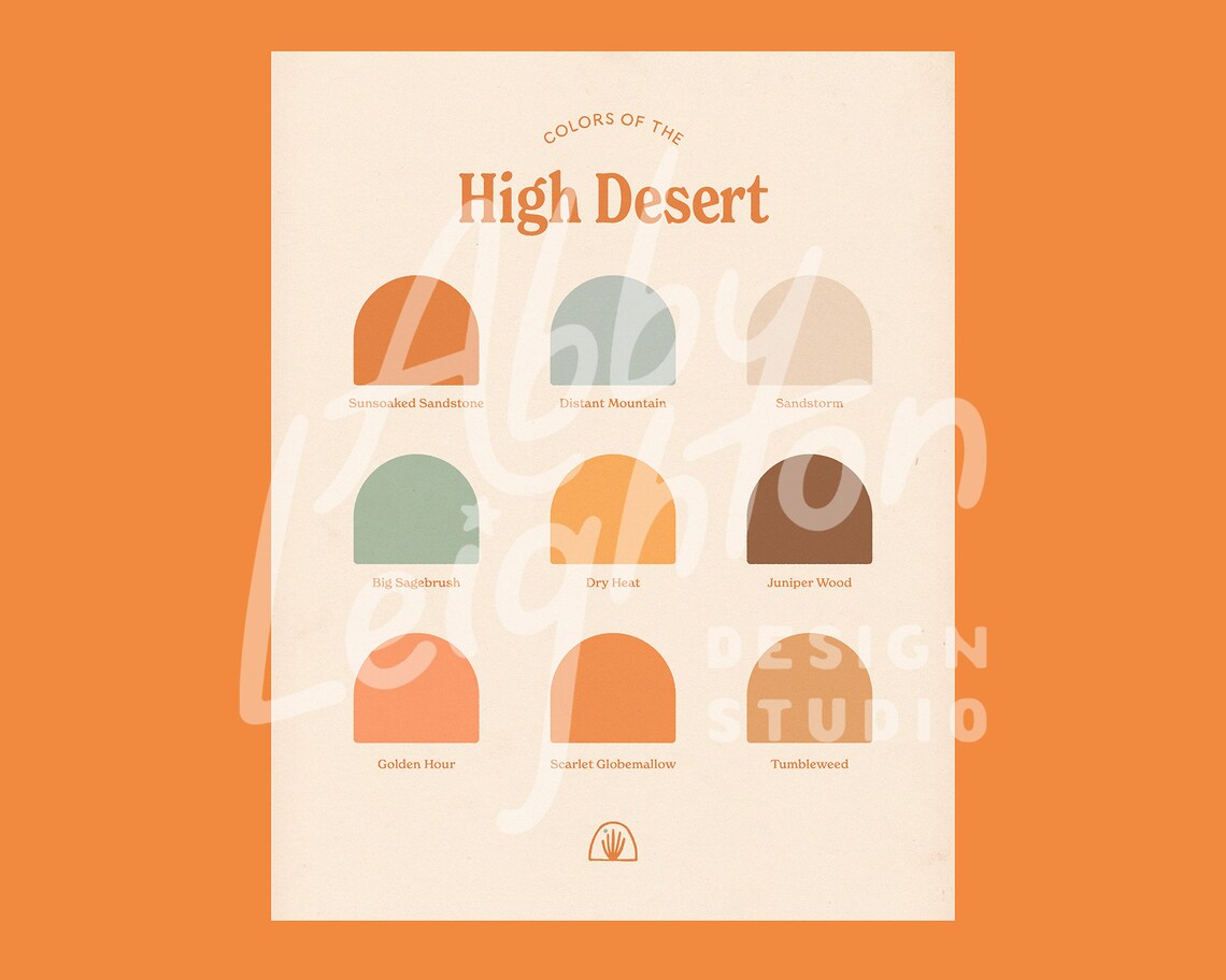 High Desert Color Palette Art Print Digital Download, Digital Prints ...