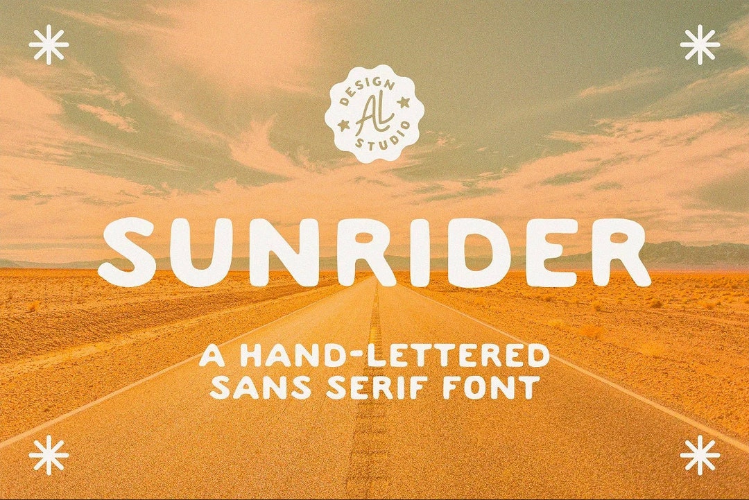 SUNRIDER Font, Digital Downloadable OTF Font File, Good for Personal ...