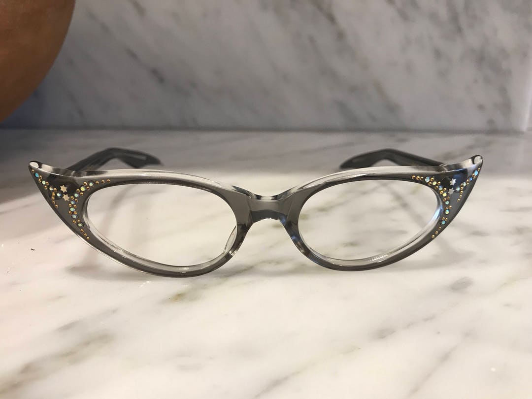 Vintage Glasses With Stones - Etsy