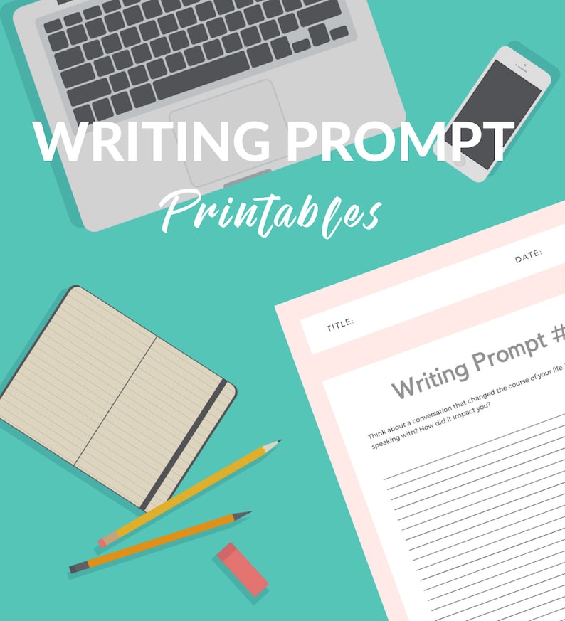 Writing Prompt Printable Workbook, Writer's Guide, Writing Inspiration ...