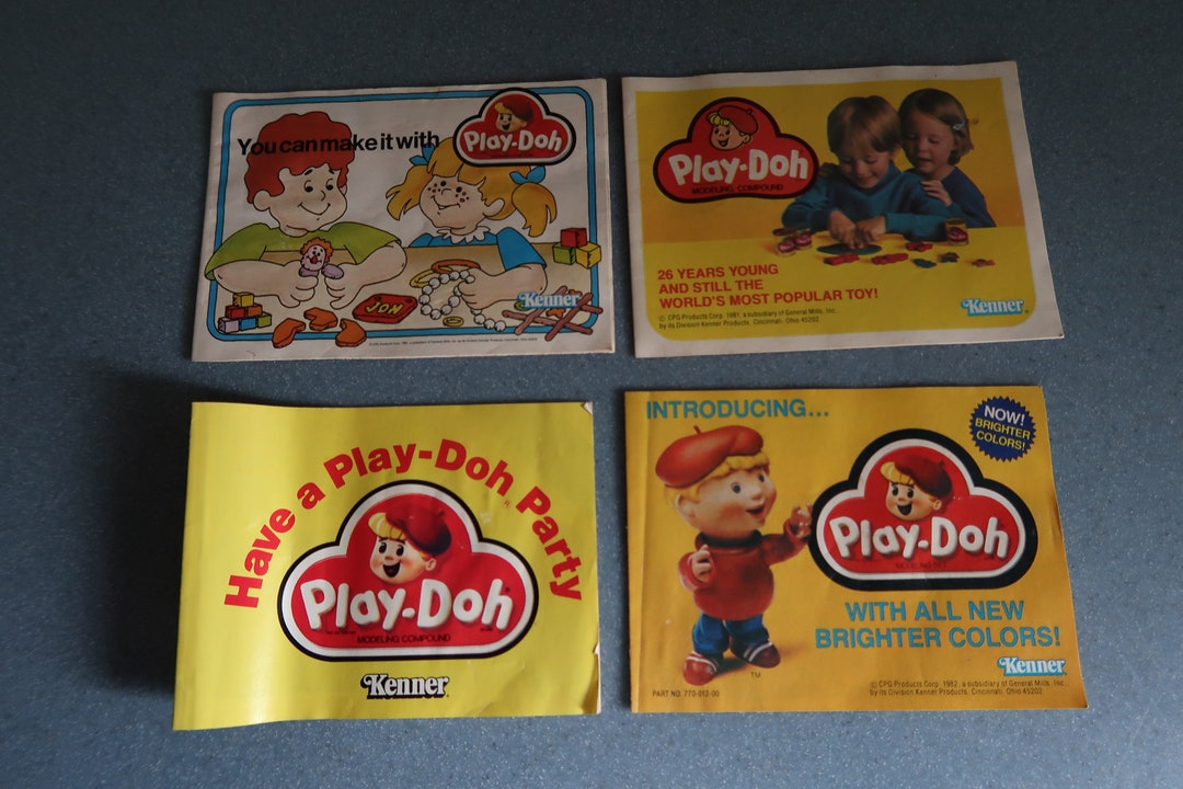 Vintage 1980's Set of 4 Kenner "play-doh" Product Line Booklet ...