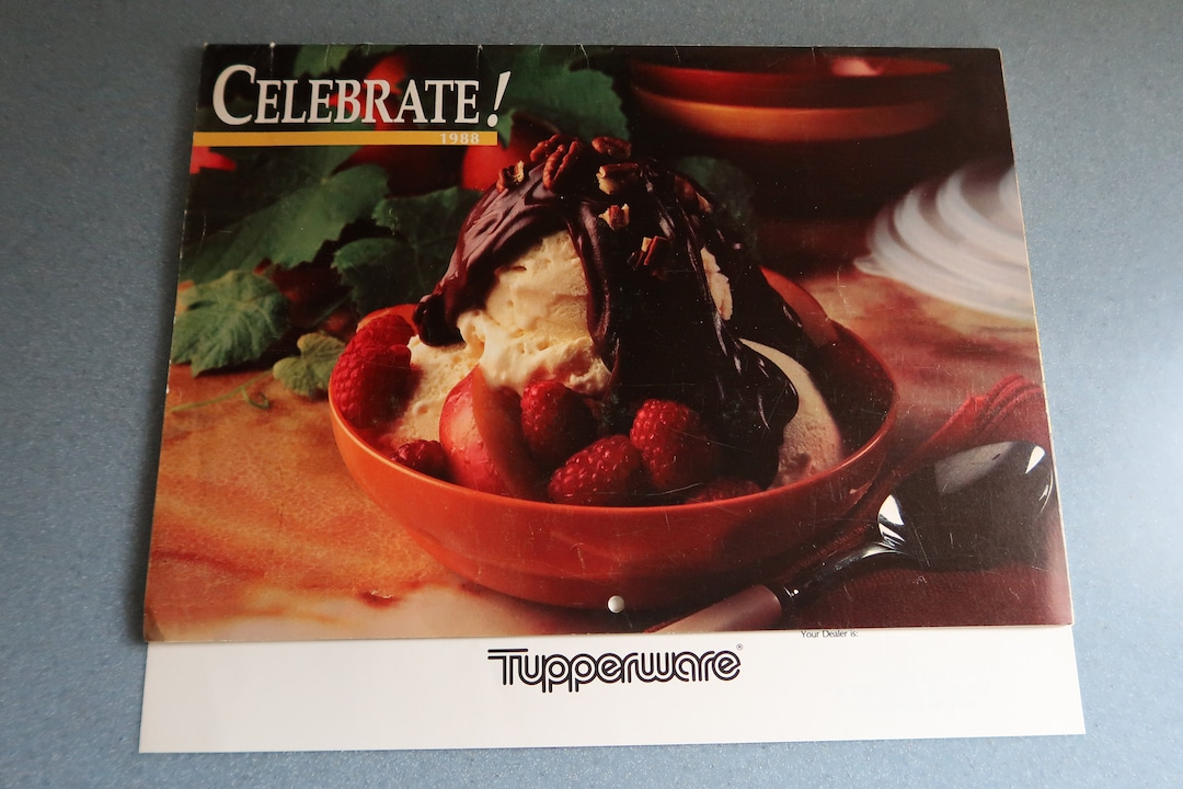 Vintage 1988 Tupperware Calendar With Attached Recipe Cards in ...