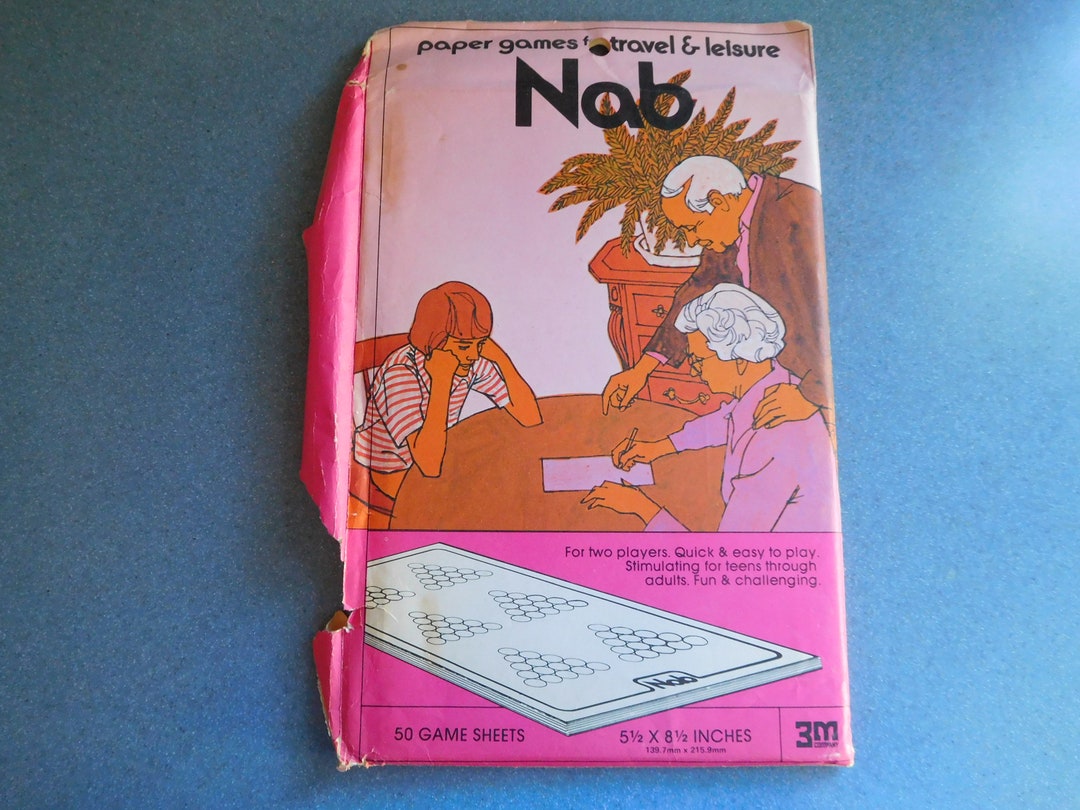Vintage Nab Paper Games for Travel and Leisure 1974 Minnesota Mining ...