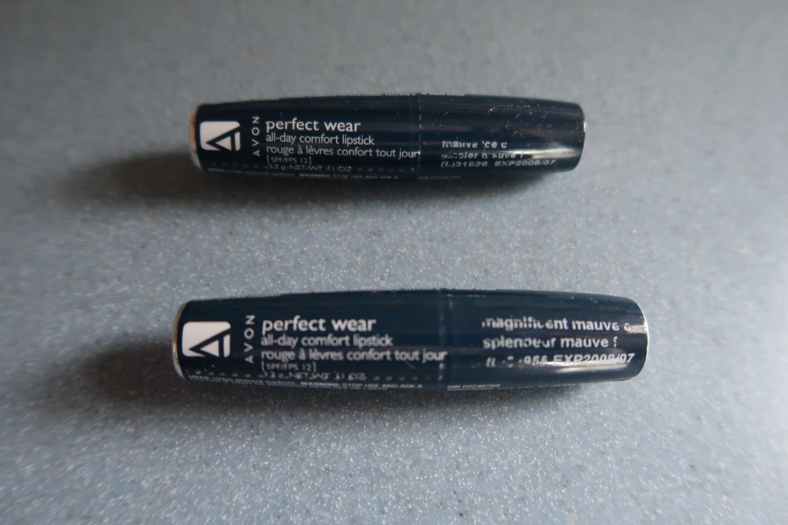 Vintage Avon Perfect Wear Lipstick Set of Two Unopened Tubes Colors ...