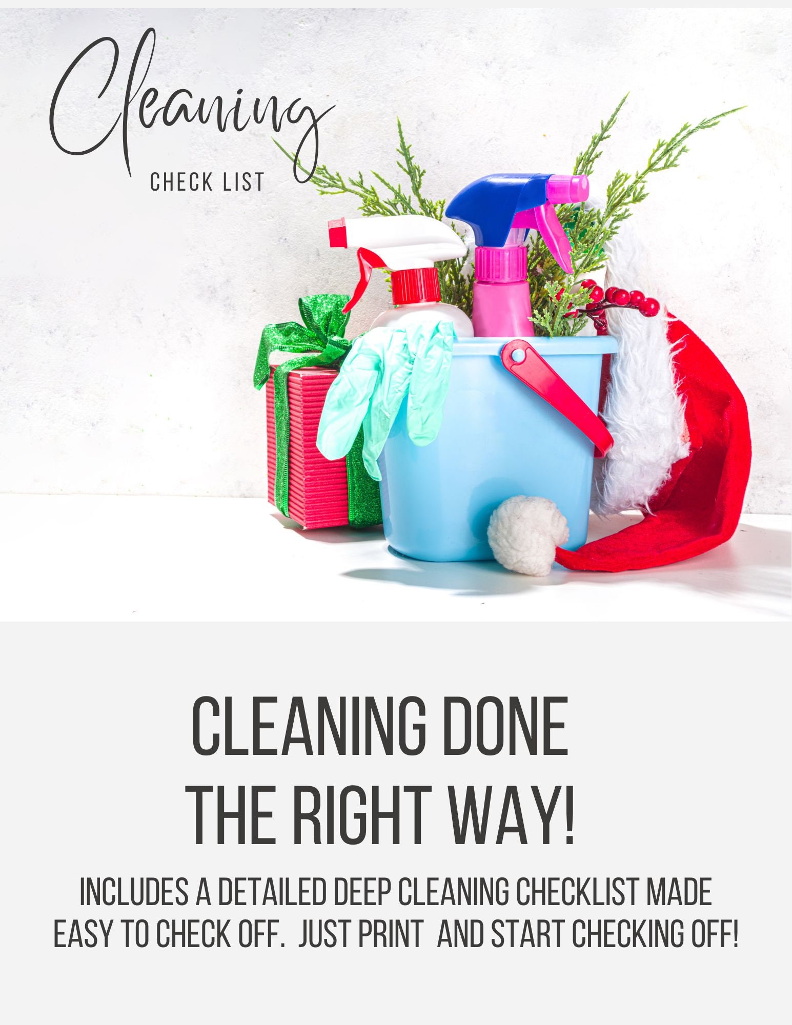 Cleaning List L Minimalist L PDF Download - Etsy