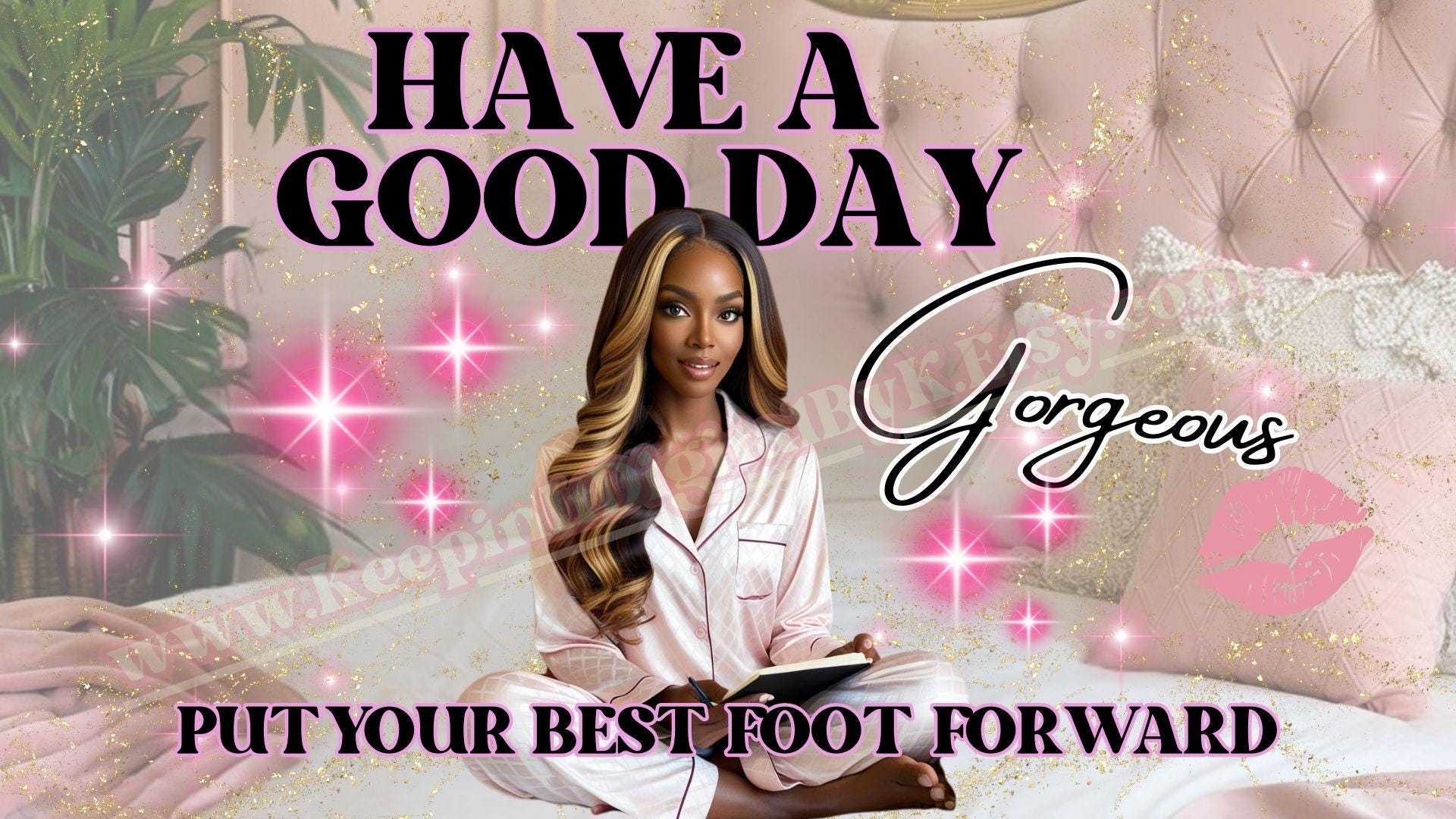 Boss Baddie Desktop Wallpaper L Motivational Wallpaper Art L Instant ...