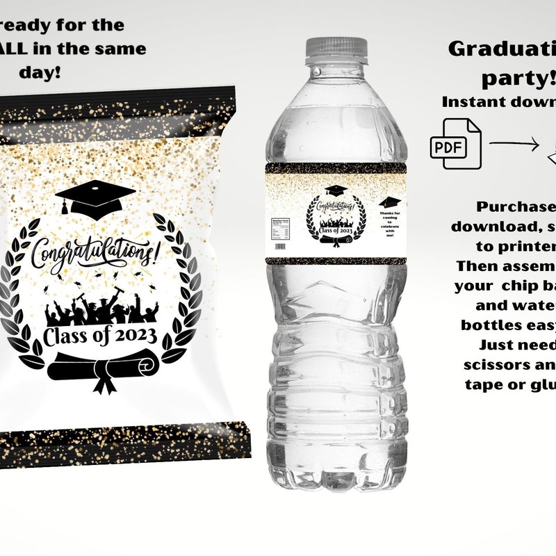 Graduation Chip Bags - Etsy